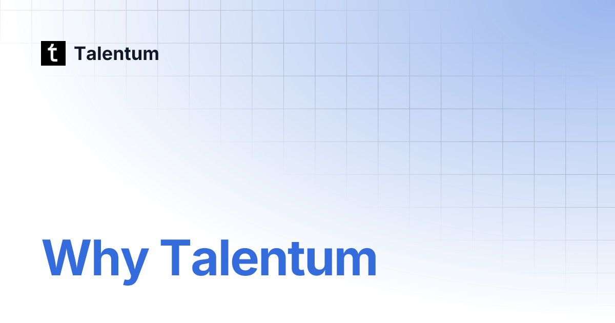 Why Talentum | Talentum